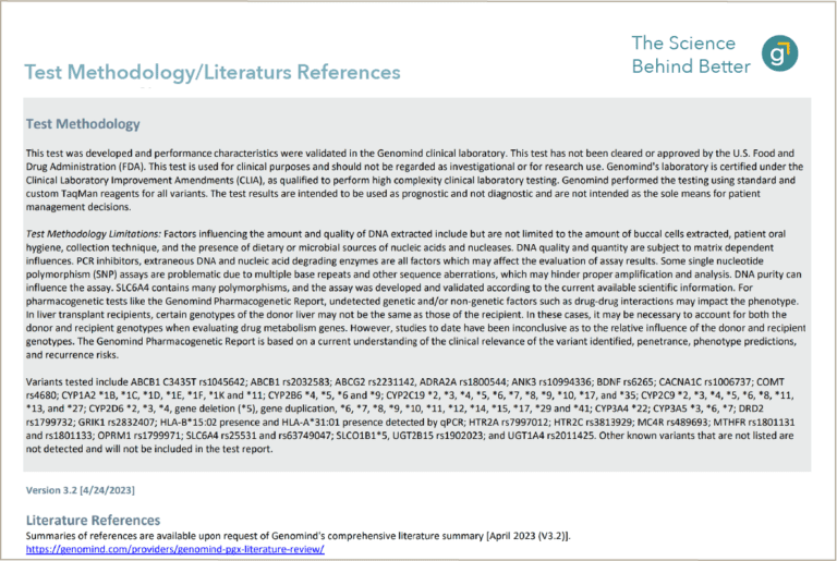 Pharmacogenetic Testing - Genomind